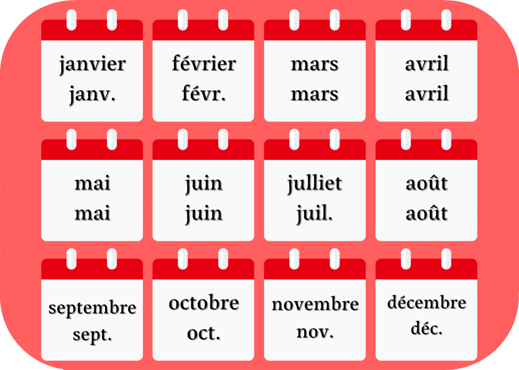 Months in French with Audio and More